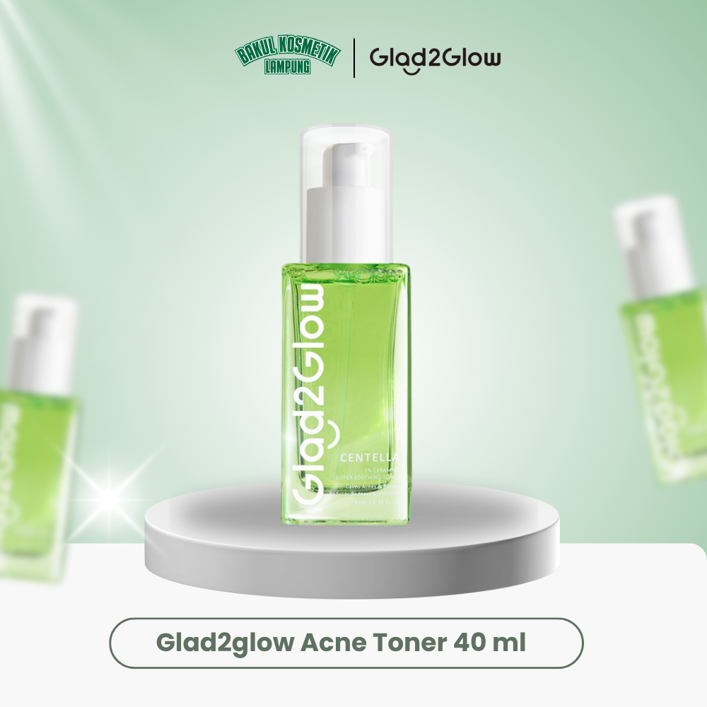 Jual GLAD2GLOW 2% Centella Ceramide Super Soothing Acne Toner 40 ml | Shopee Indonesia