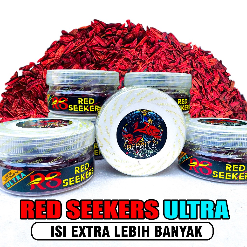 Jual BERRITZ Maggot Red Seekers Versi Ultra Pakan Booster Color dan Protein Untuk Ikan Hewan ...
