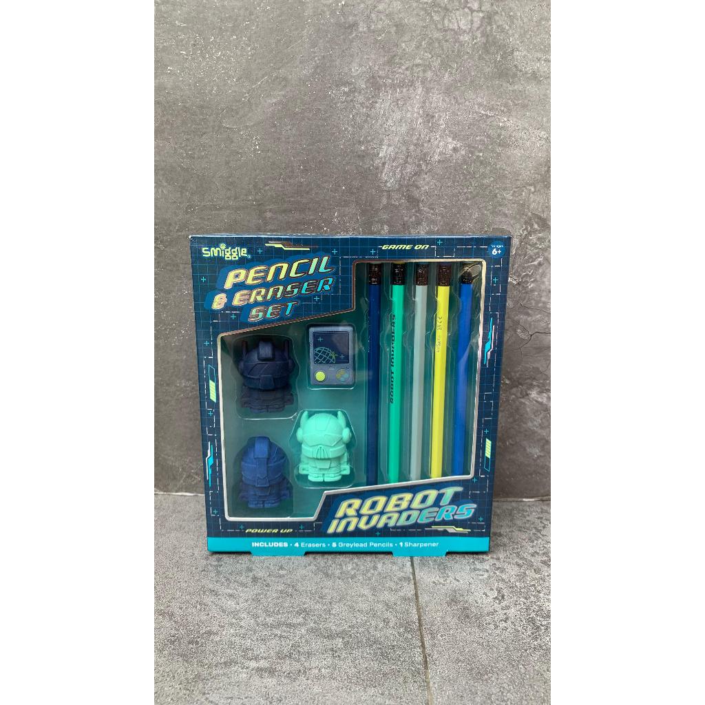 Jual SMIGGLE VISION ERASER PENCIL SET ROBOT - SET PENSIL DAN PENGHAPUS ...