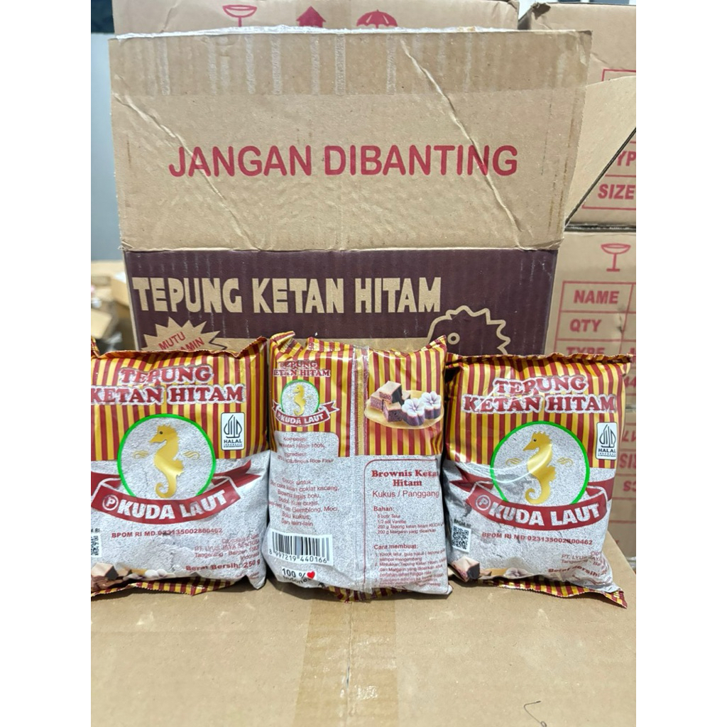 Jual TEPUNG KETAN HITAM CAP KUDA LAUT 250g | Shopee Indonesia