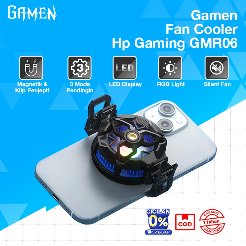 Jual AULA X GAMEN Fan Cooler 2 in 1 Magnetic dan Clamp Speed 5000RPM ...