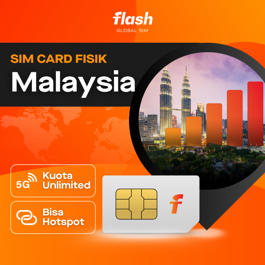 Jual SIM card MALAYSIA Unlimited Data Flash Global SIM Simcard Malaysia ...