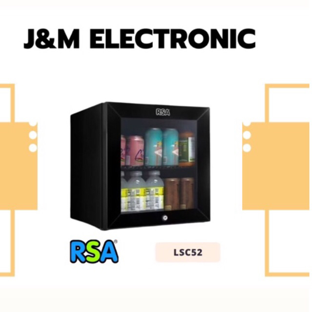 Jual RSA portable showcase display cooler LSC 52 showcase rsa mini bar ...
