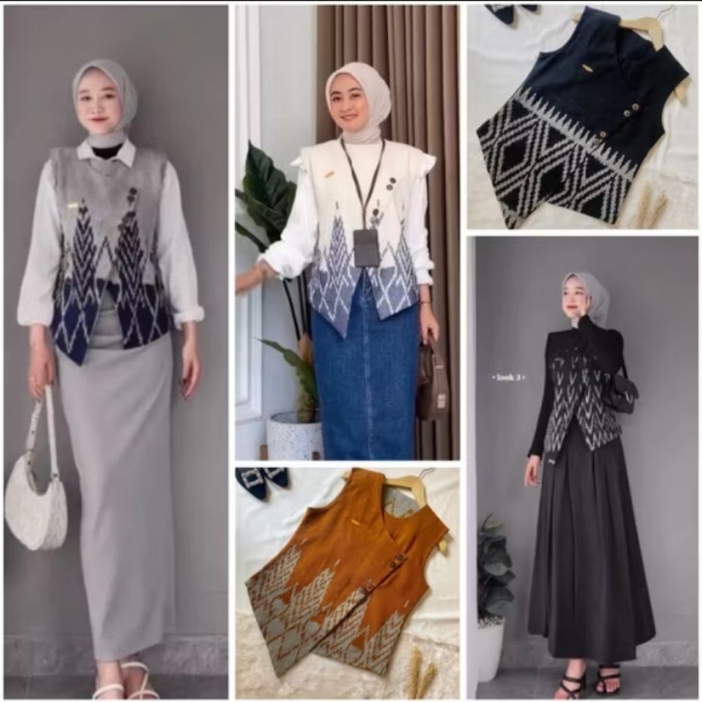 Jual VEST TENUN WANITA. OUTER WANITA. ATASAN WANITA KEKINIAN ,VEST ...
