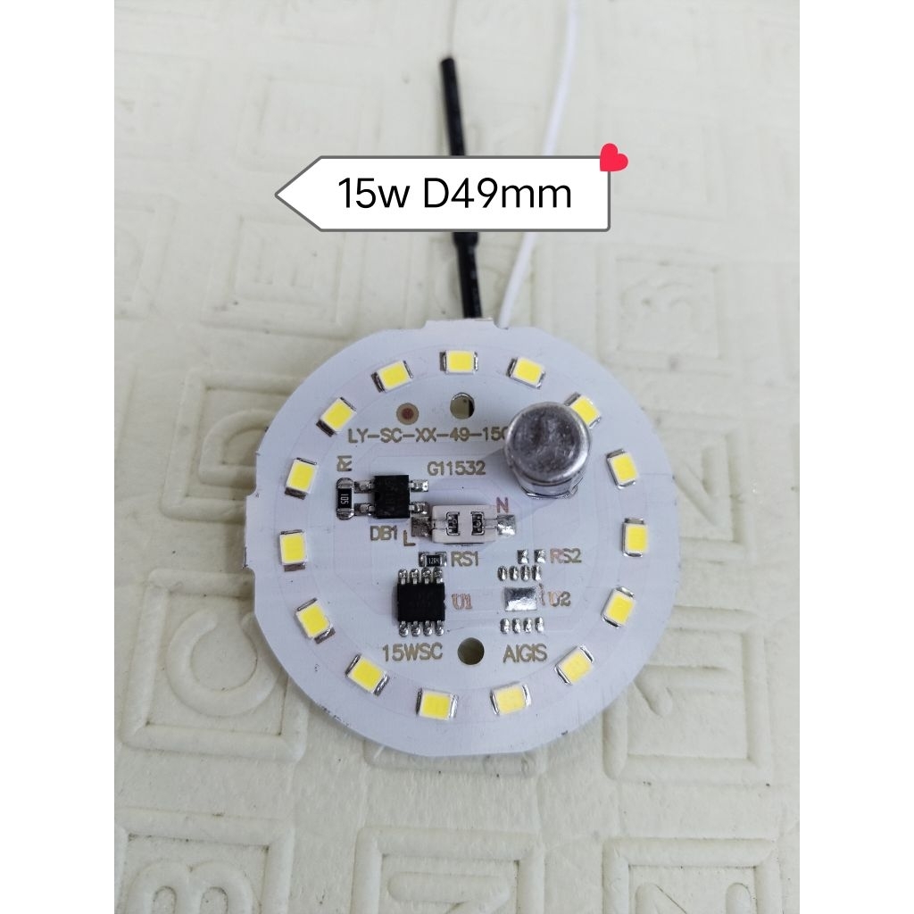 Jual pcb led acr SC 15watt ekonomis nyala putih terang D49 mm | Shopee ...