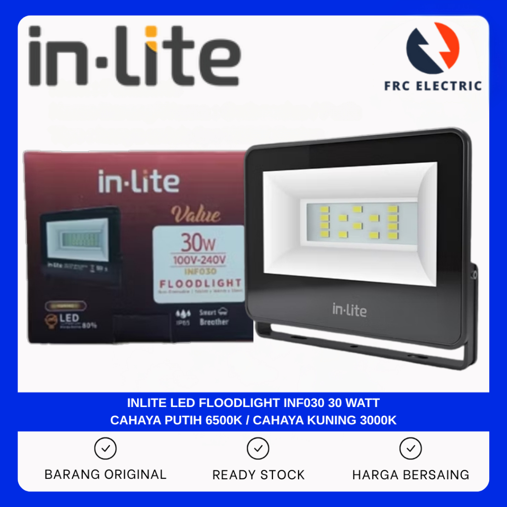 Jual InLite Lampu Sorot INF030 30 Watt - Lampu FloodLight LED - Inlite ...
