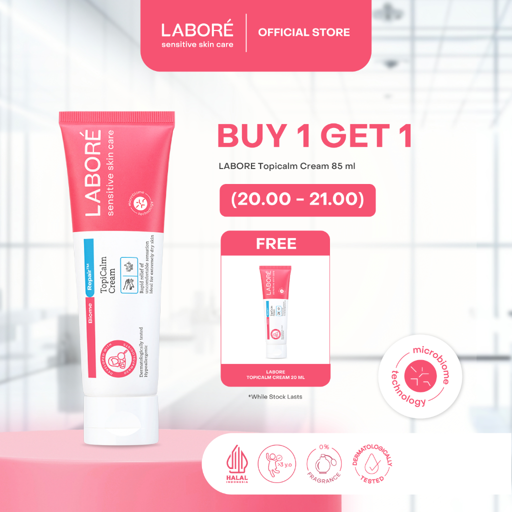 Jual [B1G1] LABORÉ Sensitive Skin Care BiomeRepair TopiCalm Cream 85 ml ...