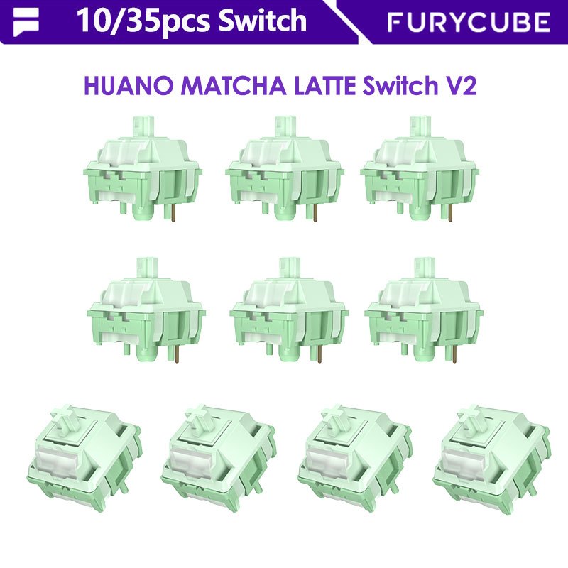Jual HUANO MATCHA LATTE Switch V2 Linear Switch Mechanical Keyboard 5 ...