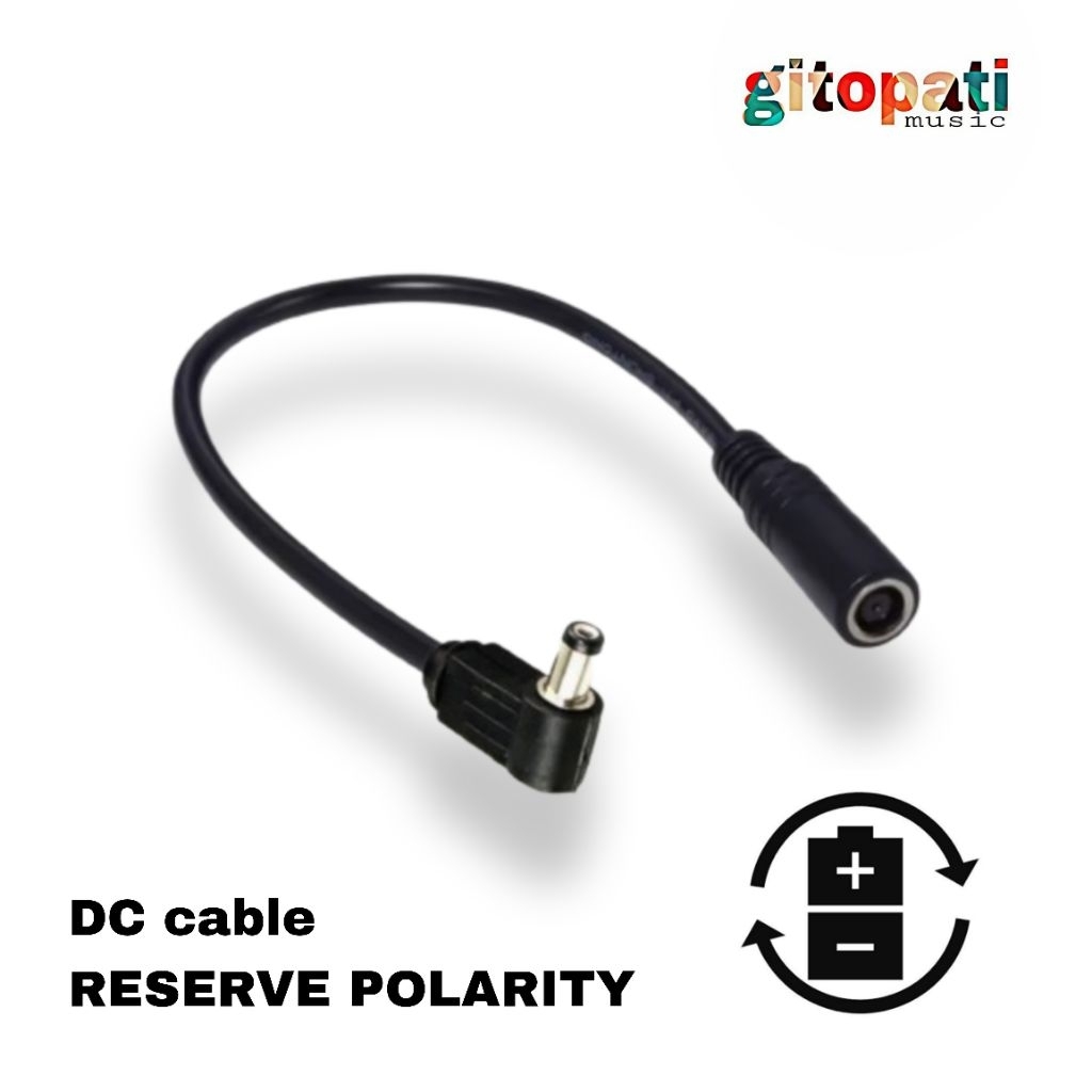 Jual Kabel reserve polarity 2.1x5.5 pembalik polaritas untuk efek gitar ...