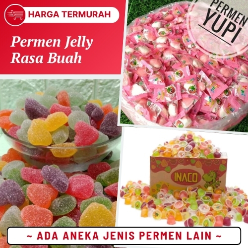 Jual Permen Jelly Rasa Buah Mix Asli Malaysia 100gr Permen Rasa Buah ...