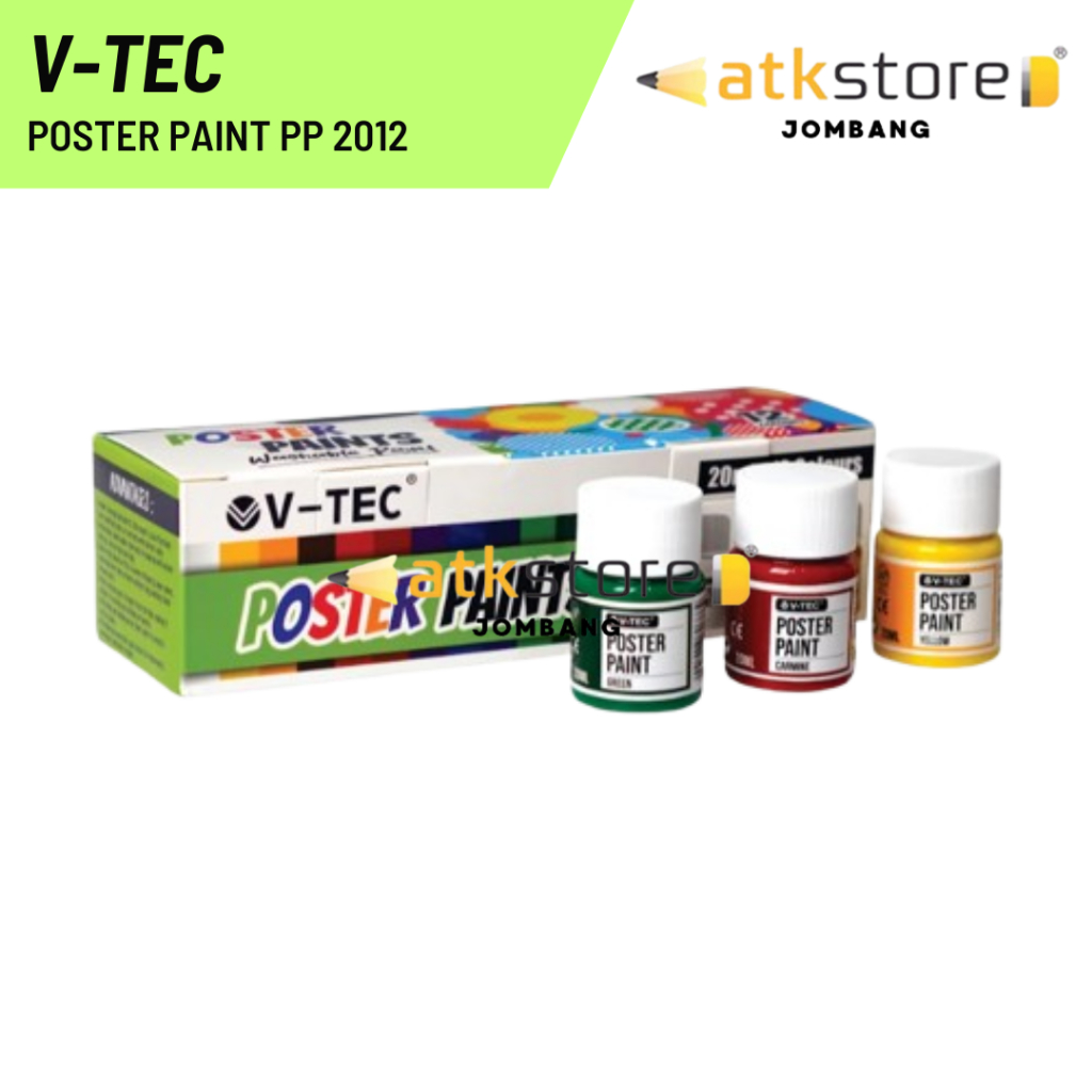 Jual V-tec Poster Paint / Cat Poster Ukuran 20ML / Poster Paint PP 2012 ...