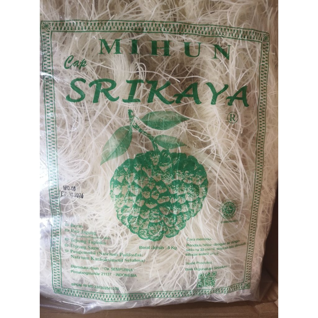 Jual MIHUN CAP SRIKAYA 300GR/MIHUN SRIKAYA PEMATANGSIANTAR ASLI/MIHUN ...