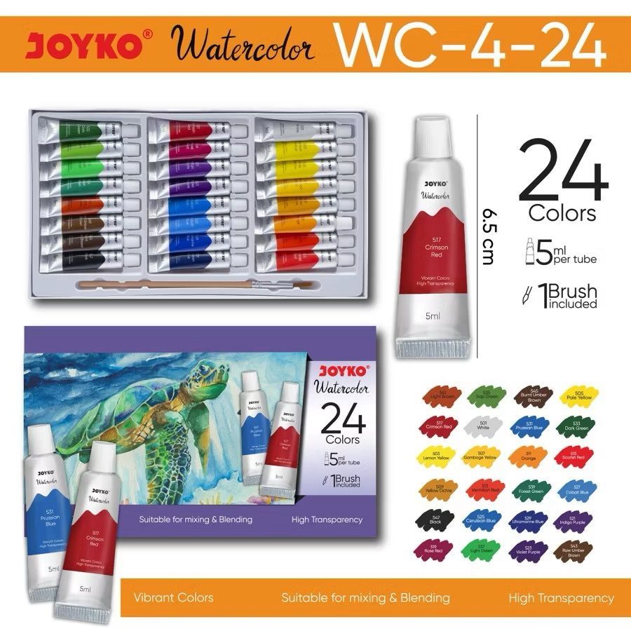 Jual Cat air joyko / Joyko Watercolour SET Cat Air / Joyko Lukis ...