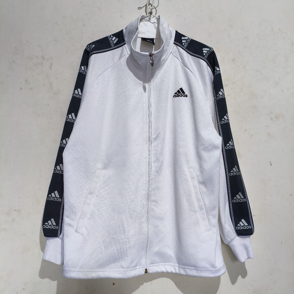 Jual tracktop adidas balok putih fulltapped | Shopee Indonesia