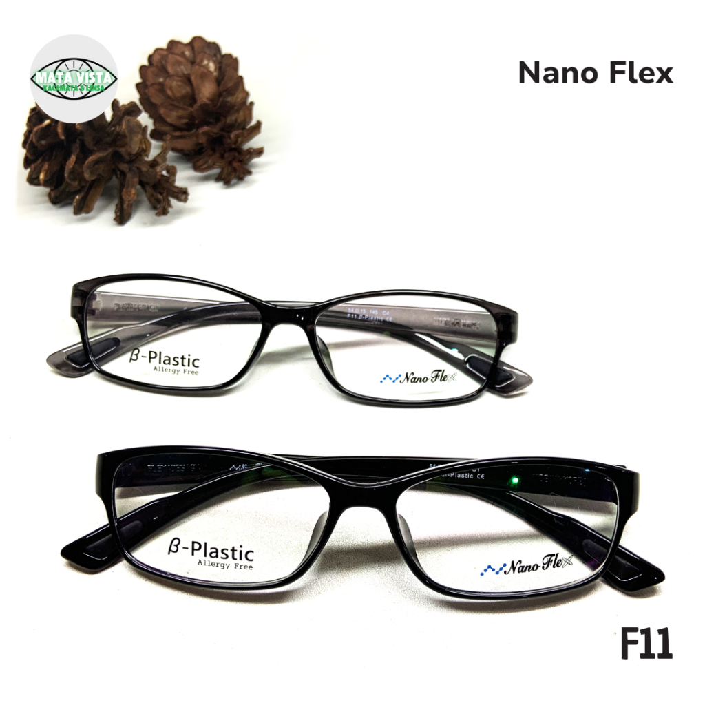 Jual FRAME KACAMATA ORIGINAL NANO FLEX F11 LEBAR FRAME 134 SIZE 54 ...