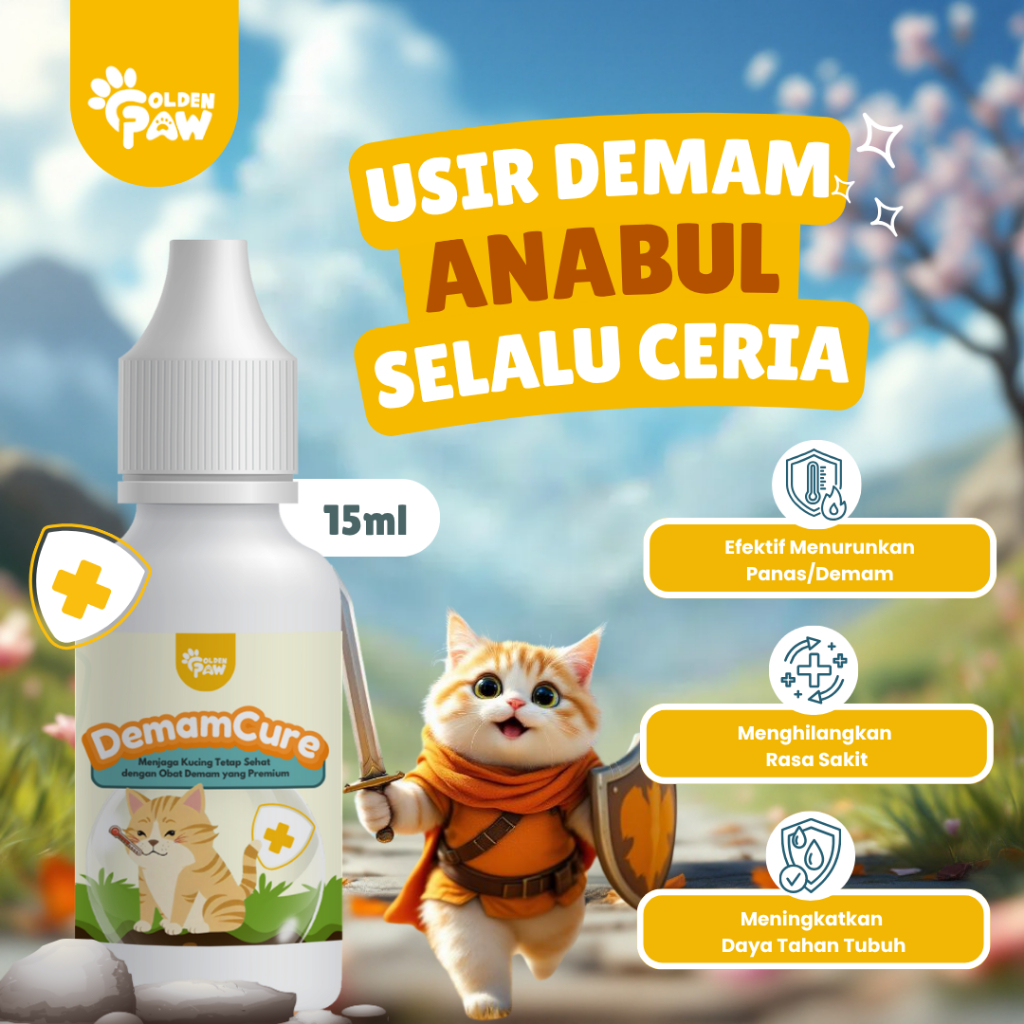 Jual Golden Paw - DemamCure 15ml Obat Tetes Penurun Panas atau Demam ...