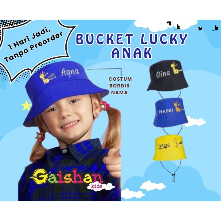 Jual Topi Bucket Anak Bordil Good Lucky Laki laki perempuan free bordil ...