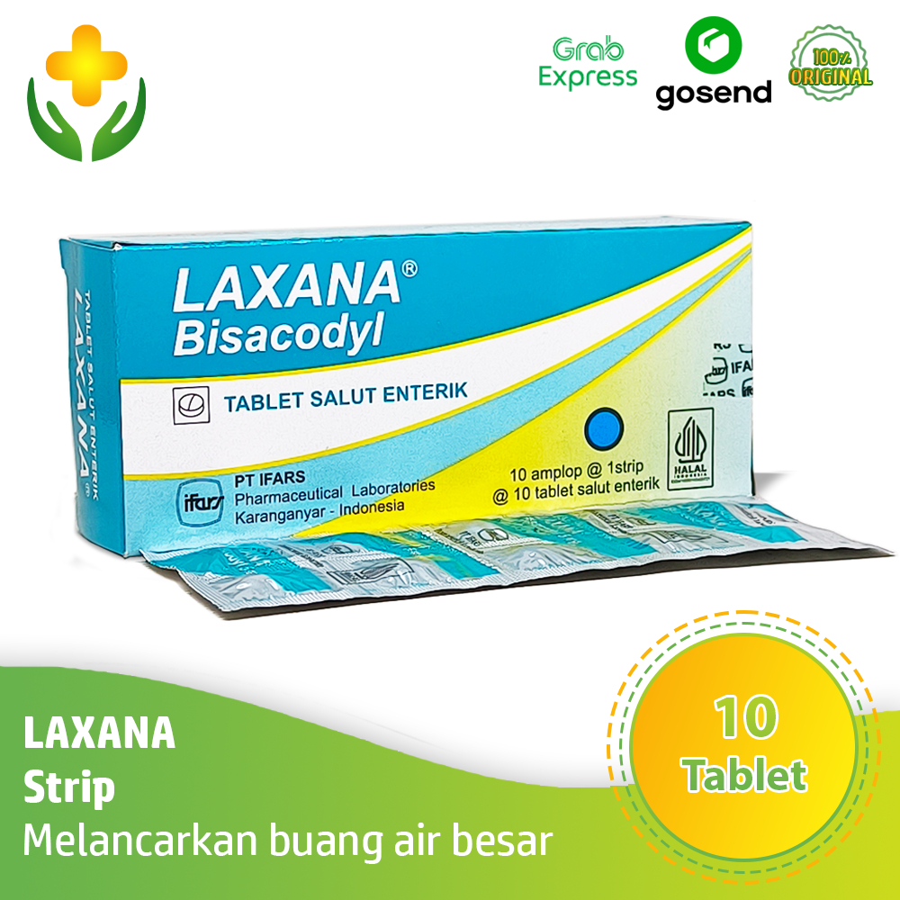 Jual Laxana 1 Strip 10 Tablet - Obat Sembelit Sulit BAB | Shopee Indonesia