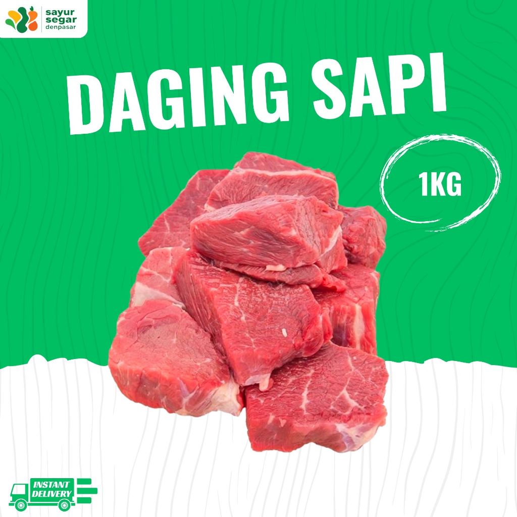 Jual Daging Sapi 1kg Grade A Premium - Sayur Segar Denpasar | Shopee ...