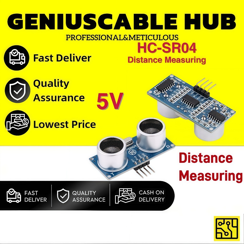 Jual HC-SR04 SR04 ULTRASONIC DISTANCE MEASURING TRANSDUCER SENSOR ...