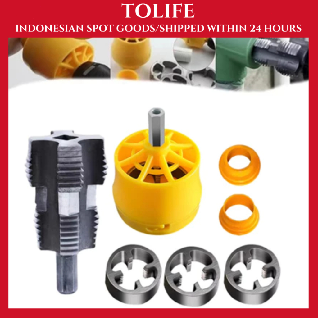 Jual [READY STOCK] Alat Pembuat Ulir Pipa 6Pcs (1" 1/2" 3/4") - Thread ...