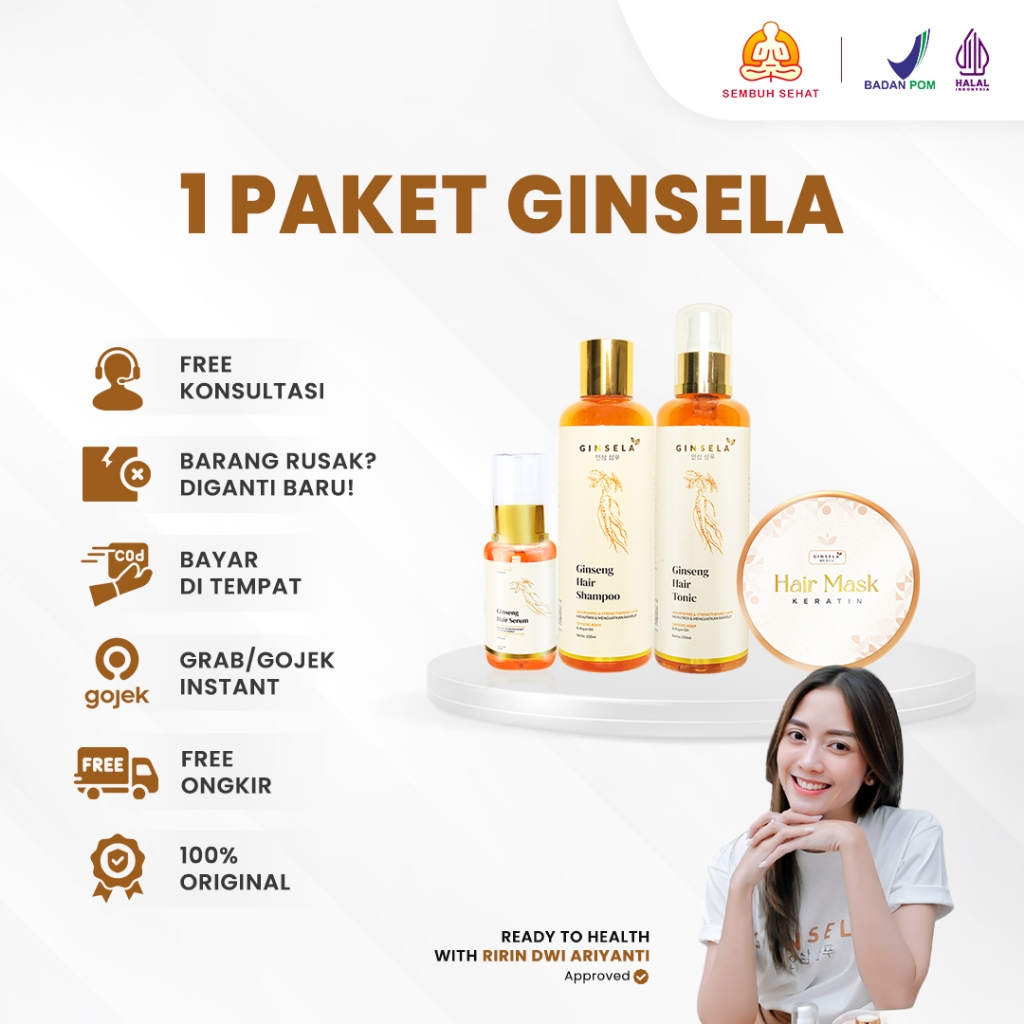 Jual Ginsela Hair Tonic Ginseng Korea Penumbuh Rambut Ampuh Dan Aman ...