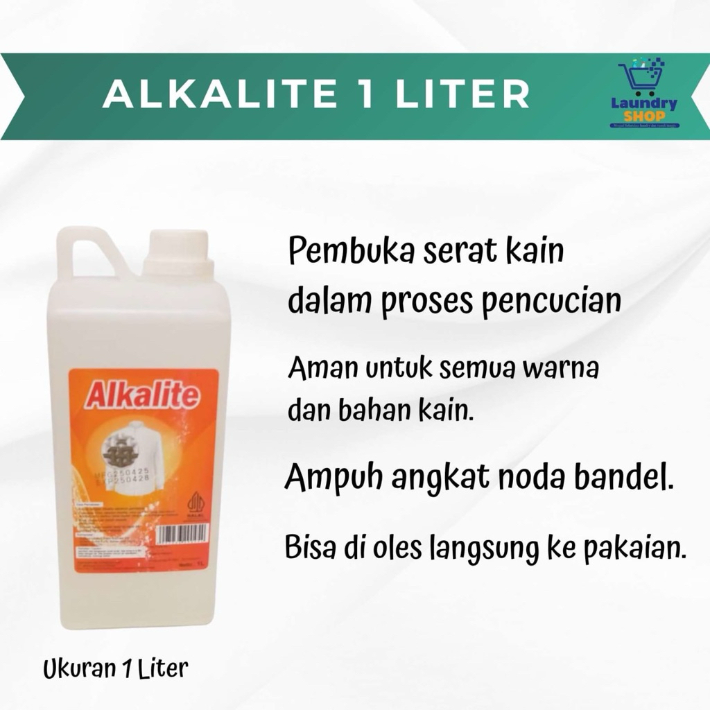Jual Alkalite / Alkali Laundry Cair Penghilang Noda Bandel / Pembuka Serat Kain /Anti Noda ...