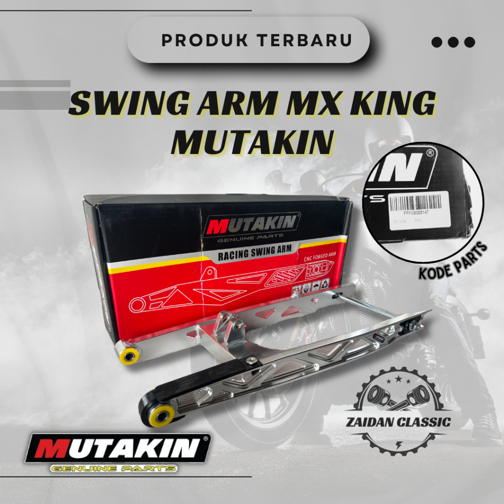 Jual SWING ARM MX KING MUTAKIN SILVER ORIGINAL COAK PNP | Shopee Indonesia