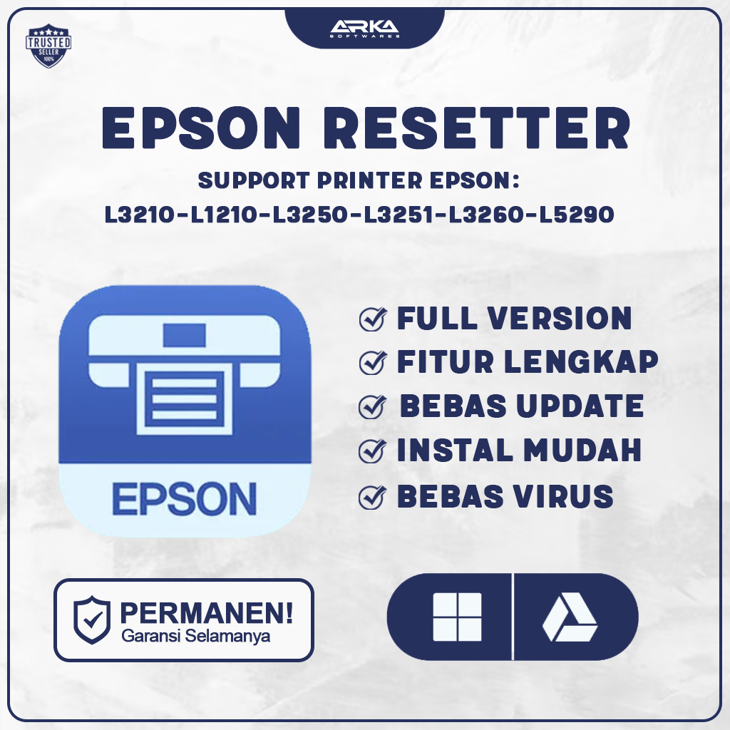 Jual Epson Resetter L3110, L3100, L3150, L3001 Unlimited All PC + Panduan Instalasi & Cara Reset ...