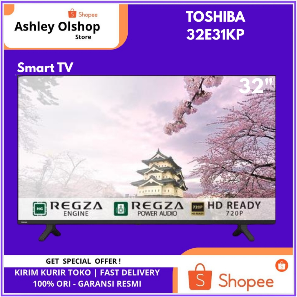 Jual TV Toshiba 32 Inch 32E31KP Smart TV Toshiba 32 Inch HD Ready ...