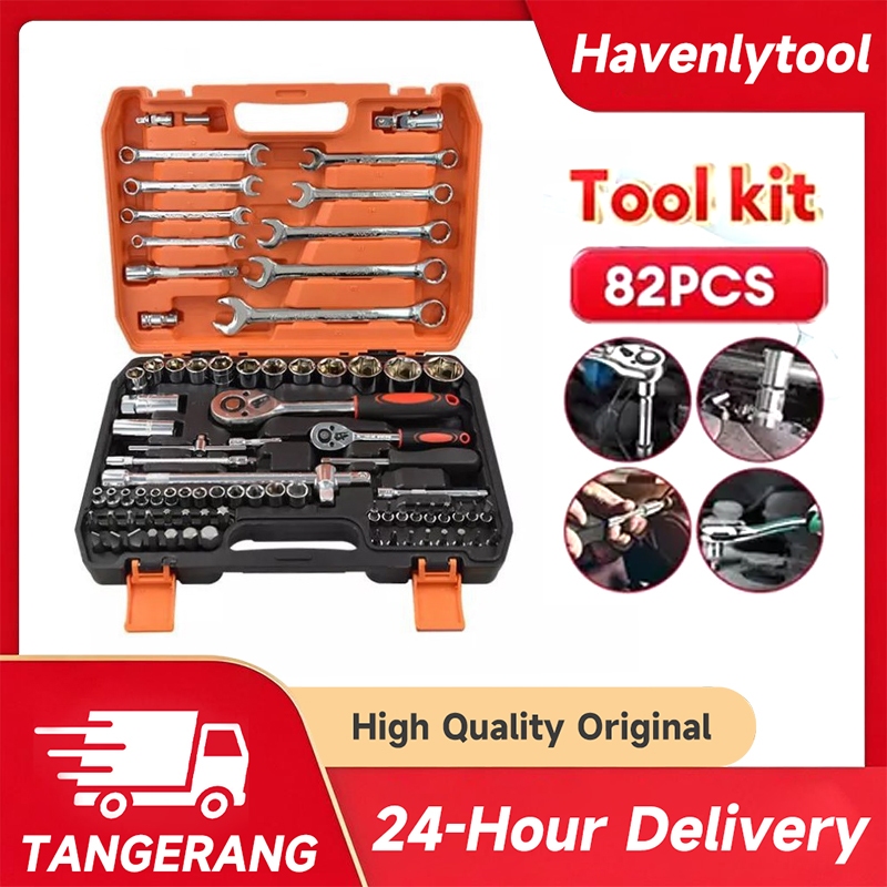 Jual Havenlytool 82PCS Tool Kit Kunci Shock Set Alat Kunci Pas Soket ...