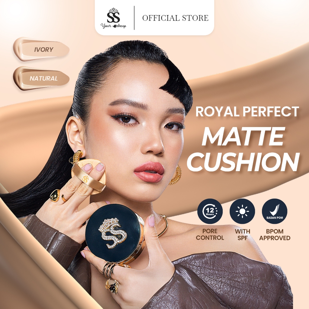 Jual [SS YOUR MAKE UP] - Royal Perfect Matte Cushion, Skincare-Infused ...