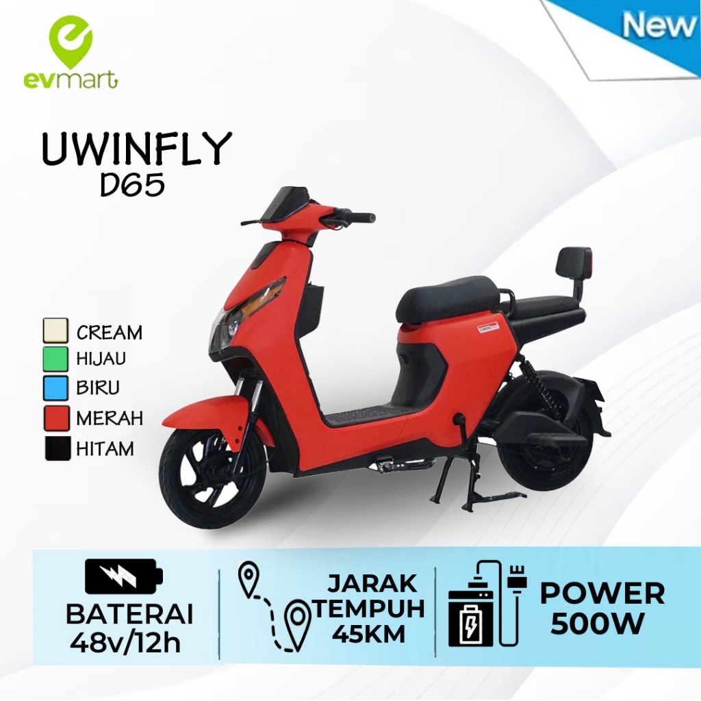Jual SEPEDA LISTRIK U-WINFLY D65 | Shopee Indonesia