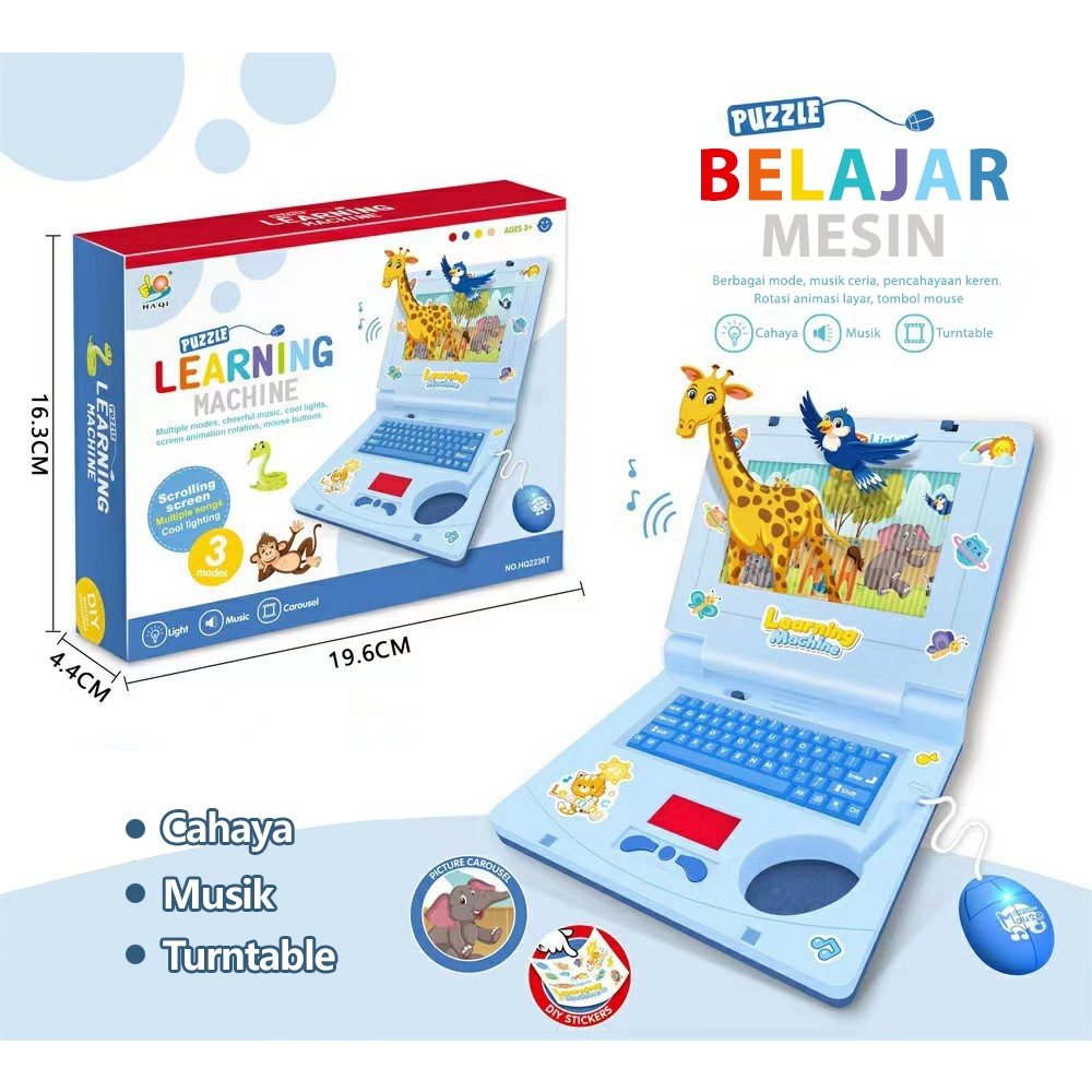 Jual MOONTOY Mainan Edukasi Anak Mainan Notebook Anak-anak/Versi Bahasa ...