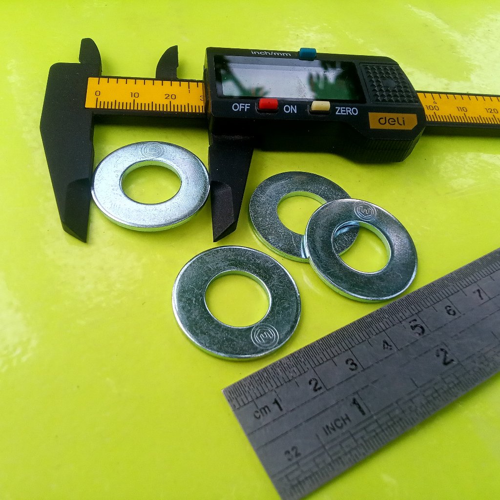 Jual RING PLAT GALVANIS M14 / RING BAUT KUNCI 22 / RING PLAT M14 PUTIH ...