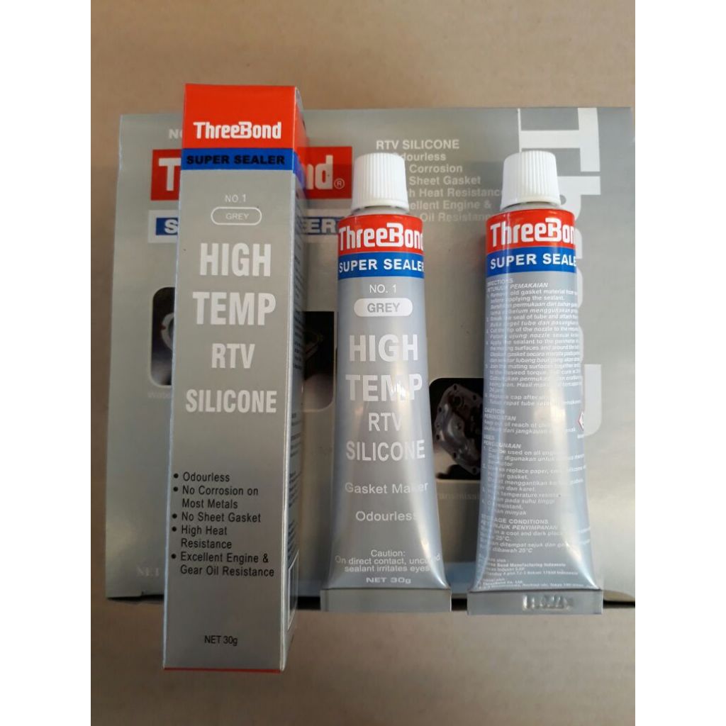 Jual LEM THREE BOND THREEBOND ABU SILVER GREY / RED 30 GRAM 75 GRAM RTV ...