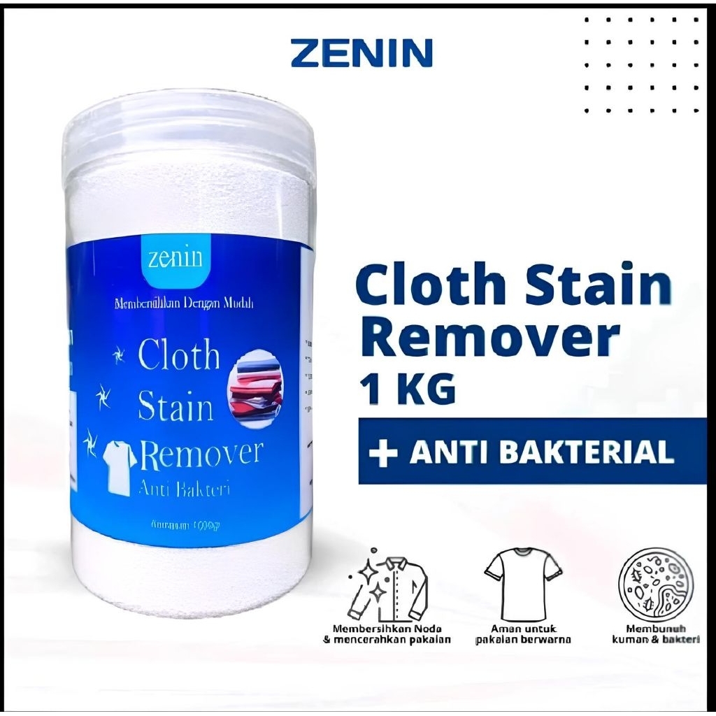 Jual ZENIN CLOTH STAIN REMOVER 250 gram,500 gram dan 1Kg (termasuk ...