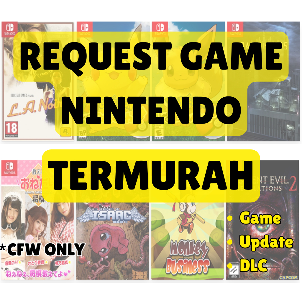 Jual Game Nintendo Switch CFW TERMURAH Bebas Request | Shopee Indonesia