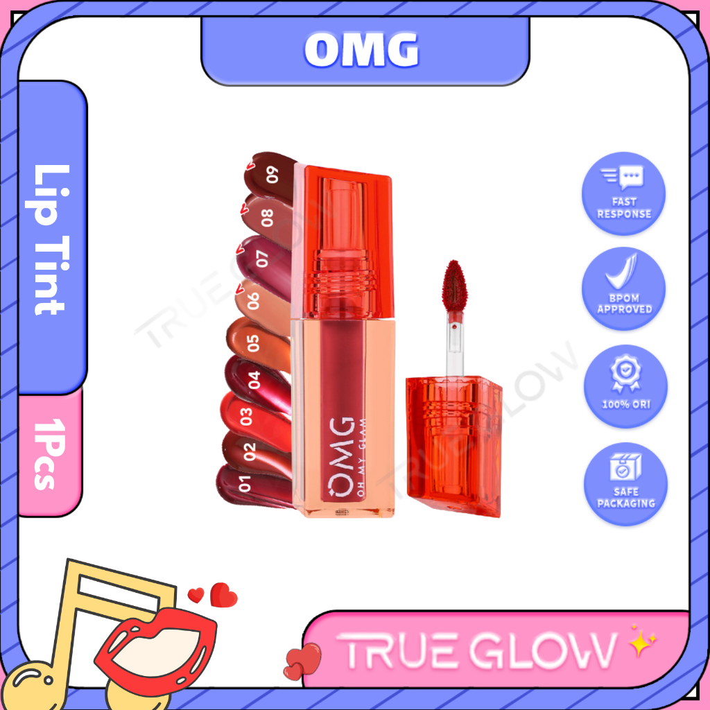 Jual OMG OH MY GLAM Glassy Lip Tint 2g - Lip Tint Warna Intense Tahan ...