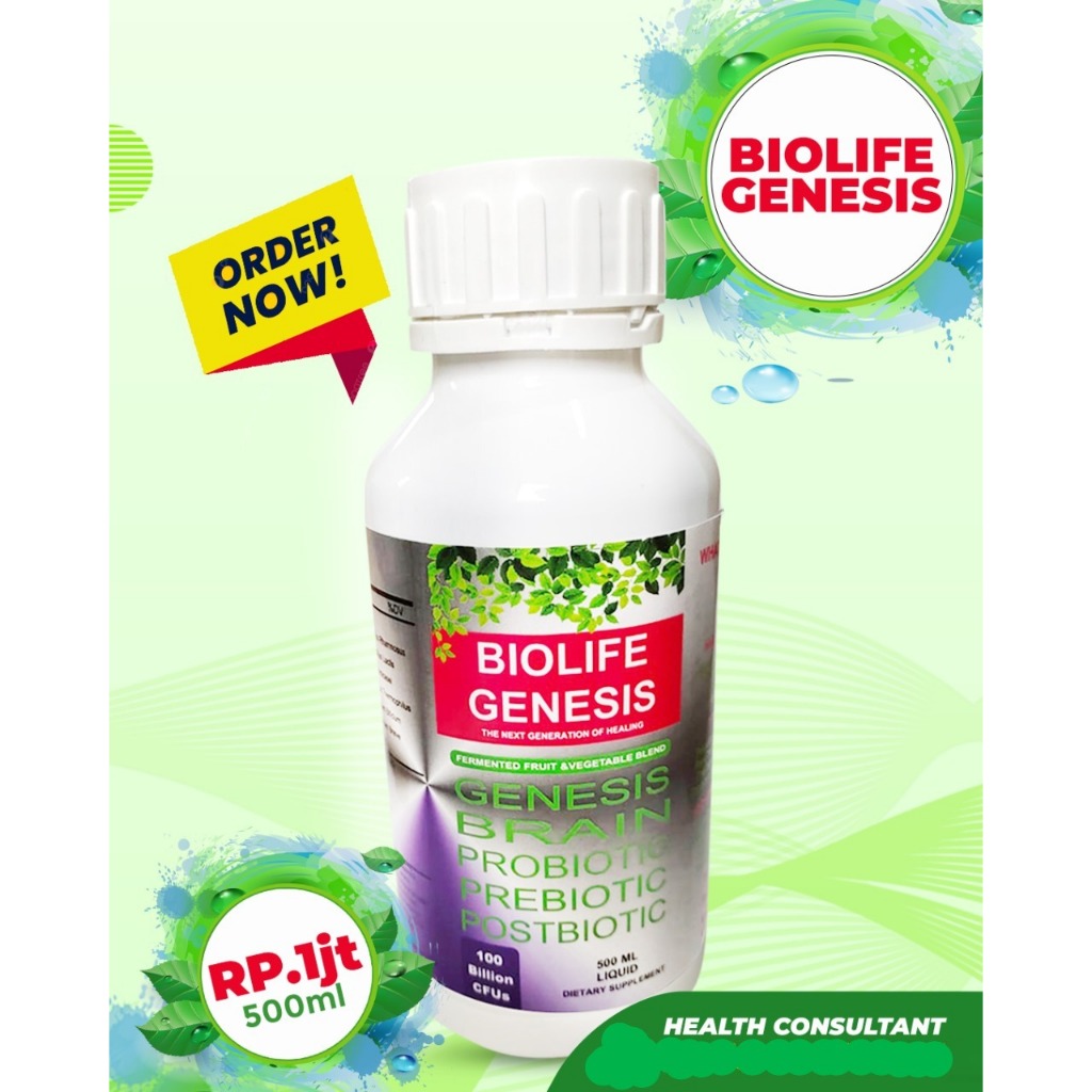 Jual Biolife Genesis probiotik 500 ml Suplemen Kesehatan Organik Untuk ...
