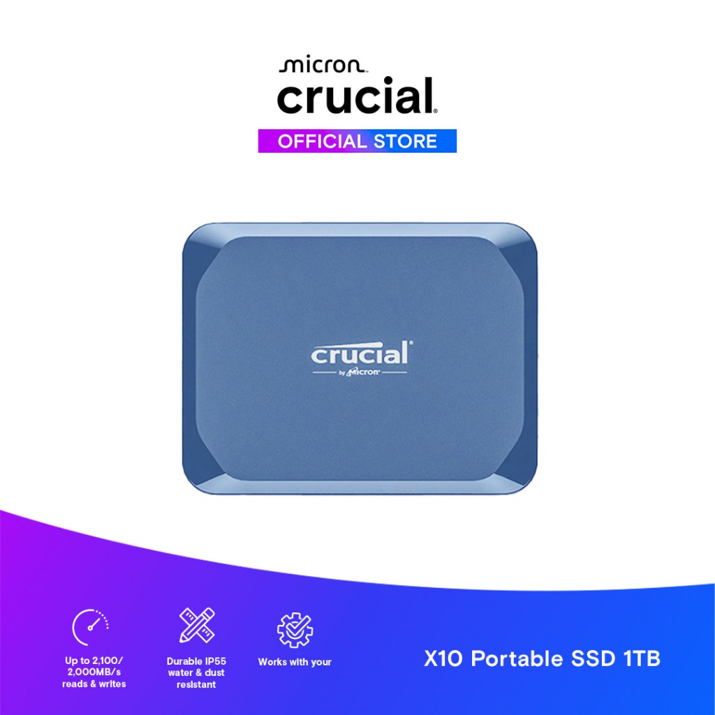 Jual Crucial SSD External X10 1TB 2TB 4TB 6TB 8TB Portable SSD | Shopee ...