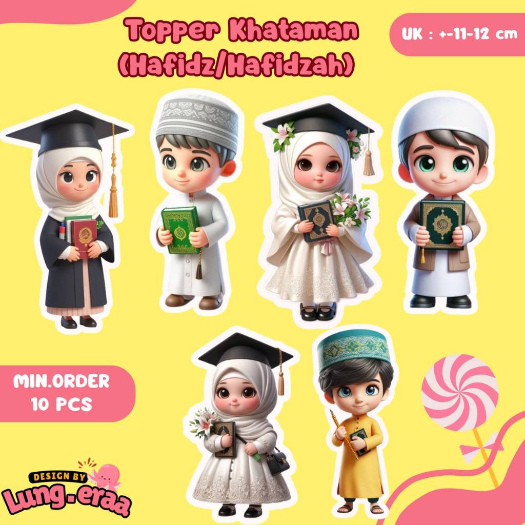 Jual Topper Khatam Quran | Topper Wisuda TPA | Topper buket Khatam Al ...