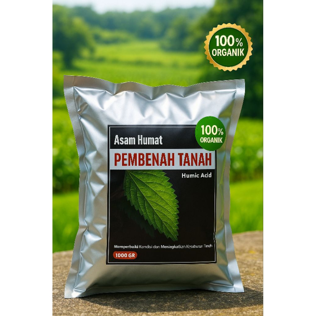 Jual Asam Humat 1000gram | Humic Acid | Pembenah Tanah 90% (Humic Acid) | Shopee Indonesia