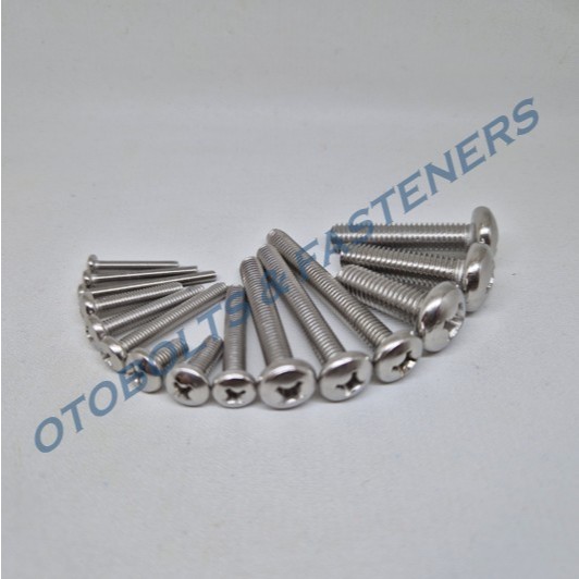 Jual SUS304 Baut JP M3 x 10 STAINLESS Steel / Baut JP STAINLESS / Baut STAINLESS OBENG PLUS ...