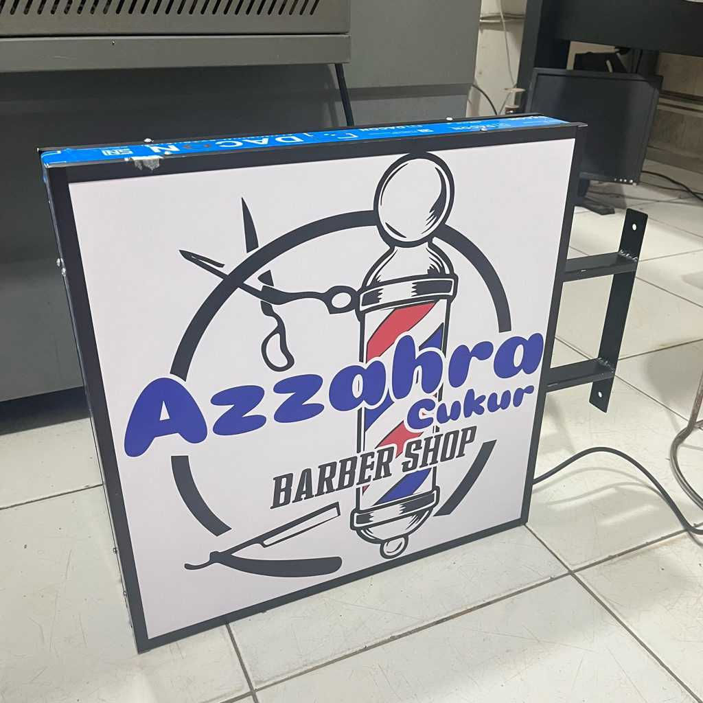 Jual NEON BOX KOTAK 2 SISI 40x40 siap pasang (Custom Design) | Shopee ...