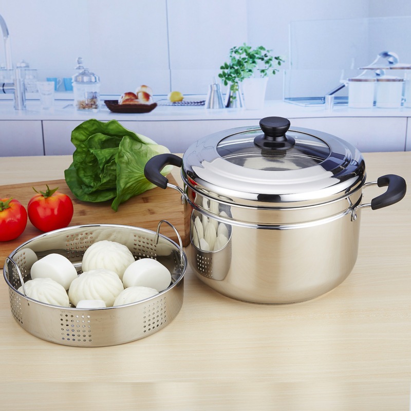 Jual Panci Kukus Stainless Steel Tebal / Panci Steamer Bakpao Somay ...