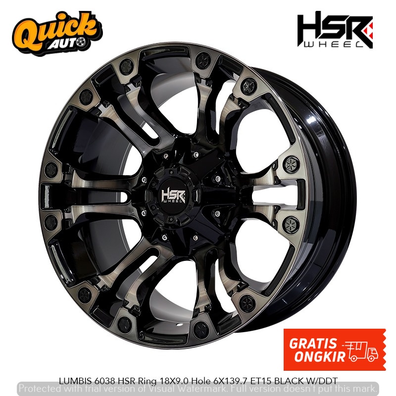 Jual VELG RACING MODEL OFFROAD HSR LUMBIS 6X139,7 COCOK BUAT FORTUNER PAJERO TRITON HILUX PRADO ...