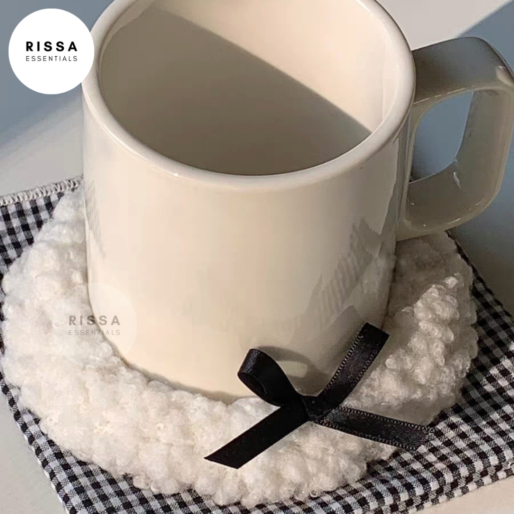Jual [RISSA] Coaster Blanche Coquette Coaster Aesthetic Gelas Tatakan ...