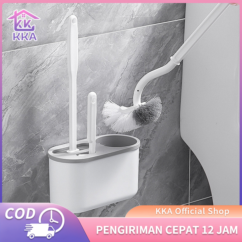 Jual Sikat Toilet Silikon 3 in 1 Sikat Fleksibel WC Sikat Pembersih ...