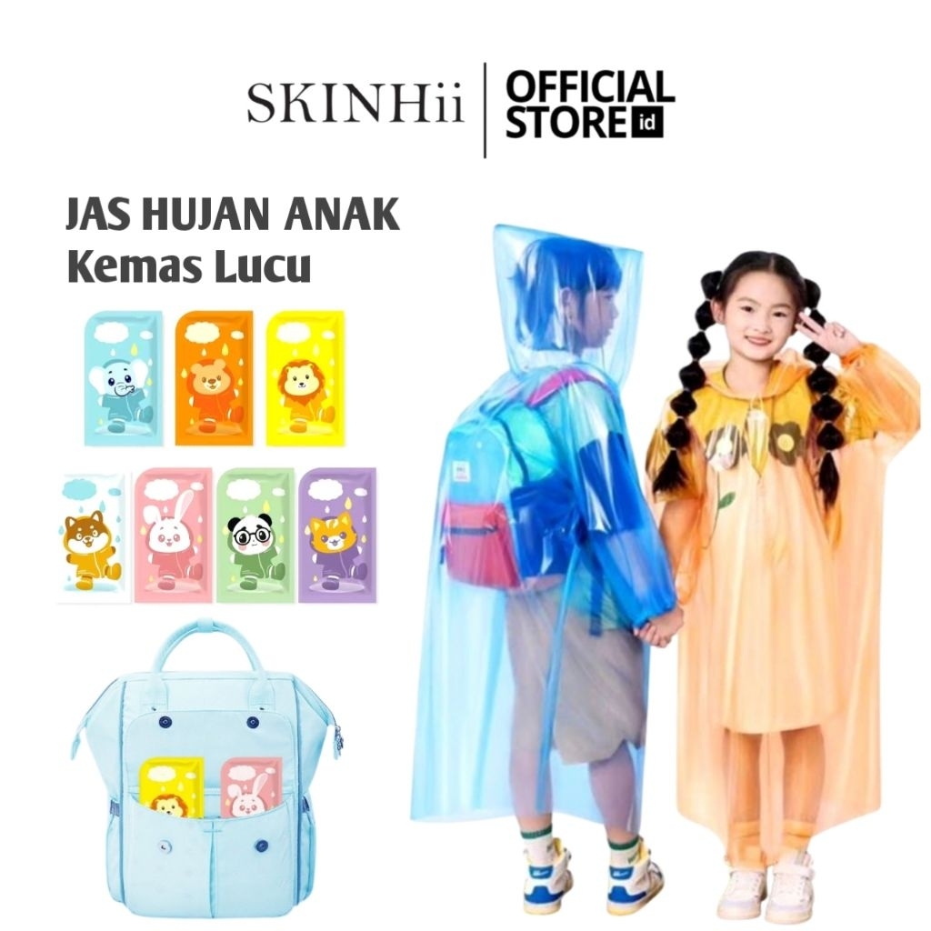 Jual SKINHii - Jas Hujan Anak Dan Dewasa Sekali Pakai Kemasan Lucu ...
